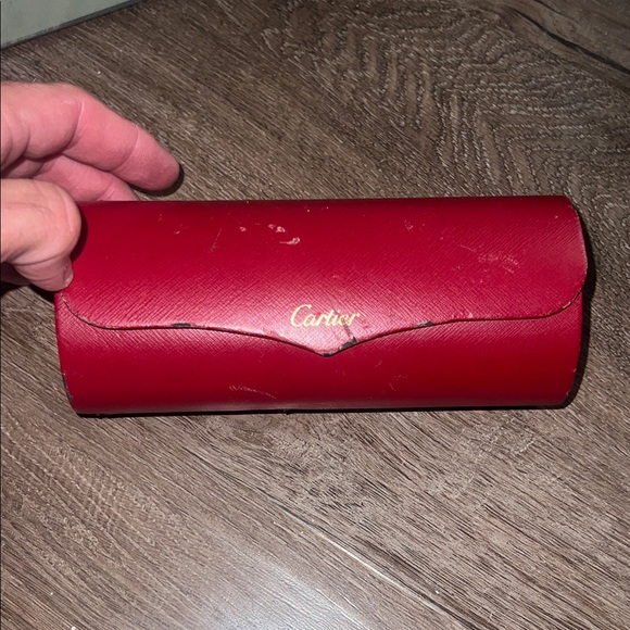 Cartier | Accessories | Cartier Red Glasses Case | Poshmark